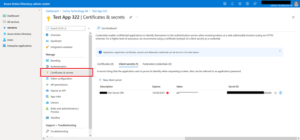 Microsoft 365 token has expired